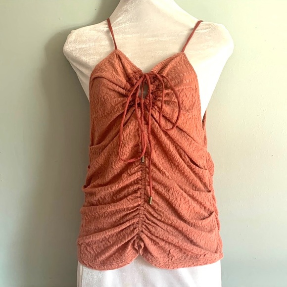 Free People | Tops | New Ruched Keyhole Tank | Poshmark
